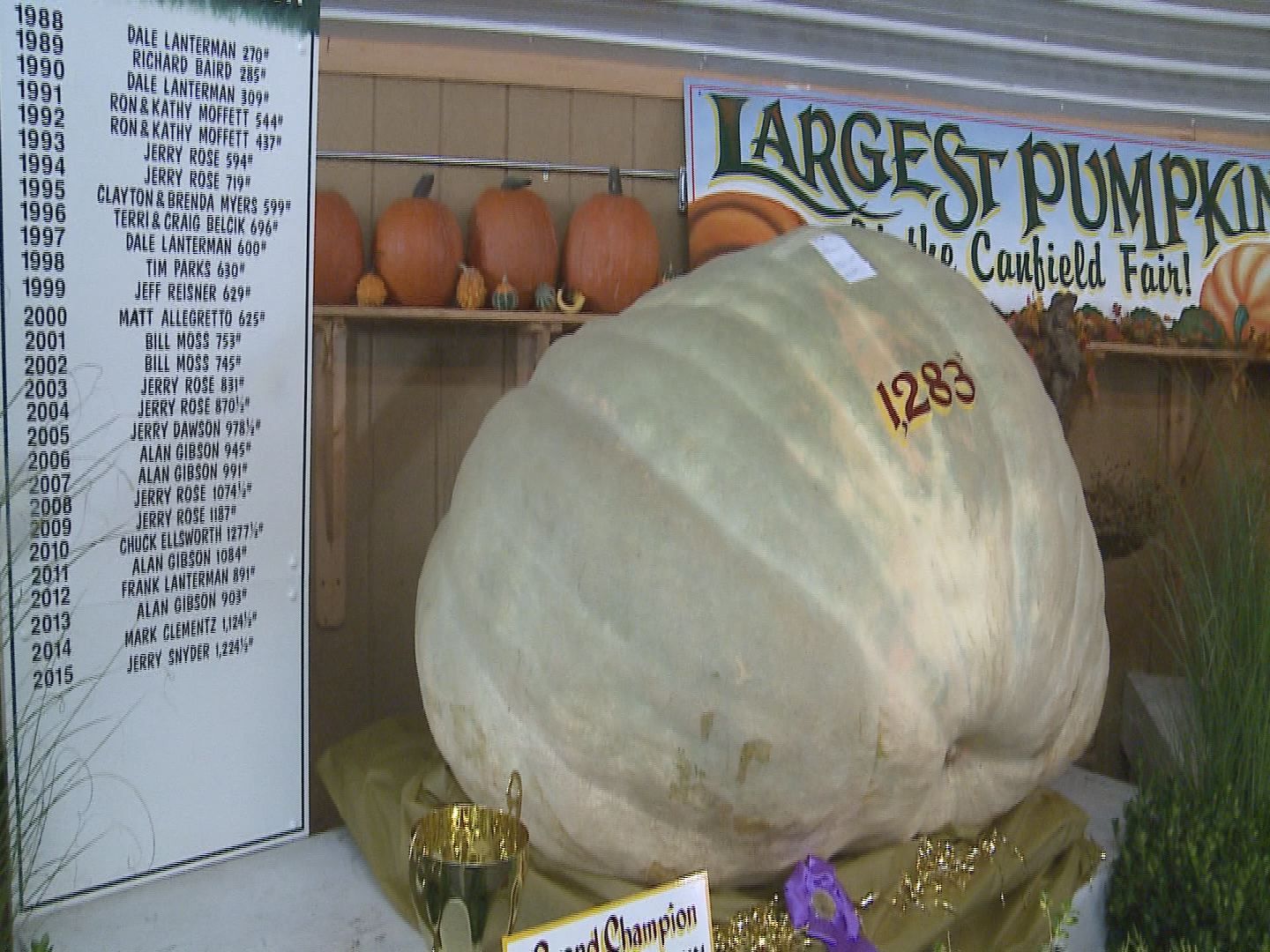 Record breaking pumpkin at The Canfield Fair - WFMJ.com