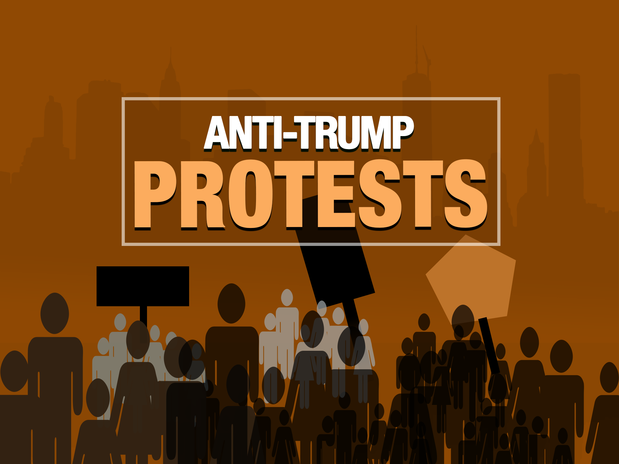 Anti-Trump protesters his streets in Cincinnati, Toledo - WFMJ.com