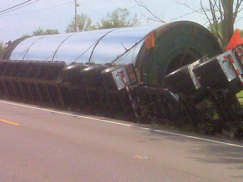 Oversized load fall off truck on SR 616 in Coitsville - WFMJ.com