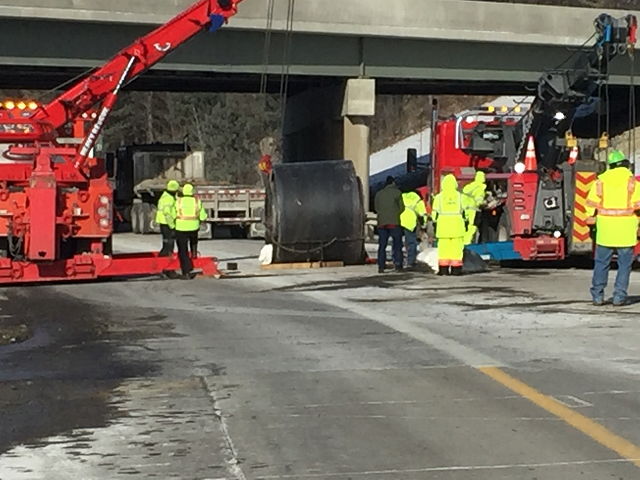 7-11 Northbound reopened after semi loses steel coil - WFMJ.com