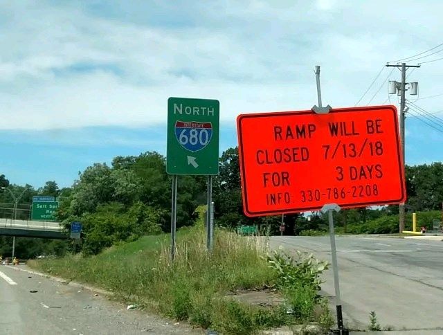 Ramp to I-680 closing tonight through Monday - WFMJ.com