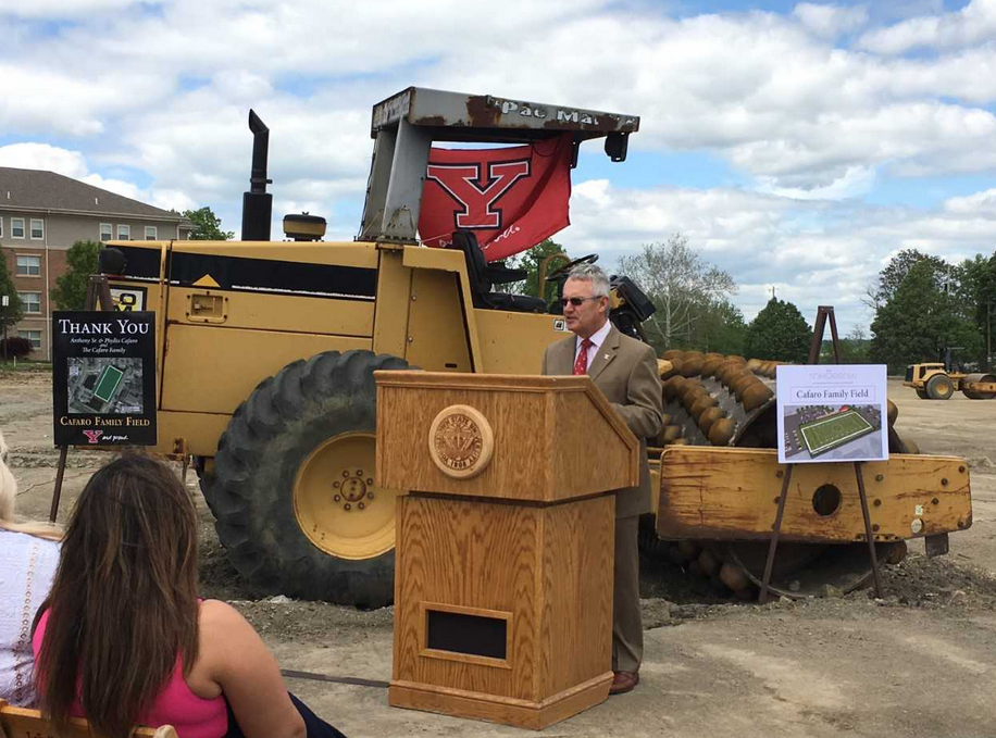 Cafaro Family, YSU break ground on new intramural athletics field ...