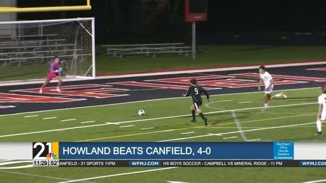 Boys Soccer: Howland beats Canfield 4-0, remains unbeaten - WFMJ.com