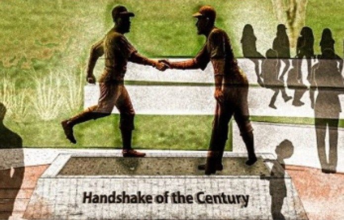 Committee to review Robinson-Shuba handshake statue for Youngstown ...