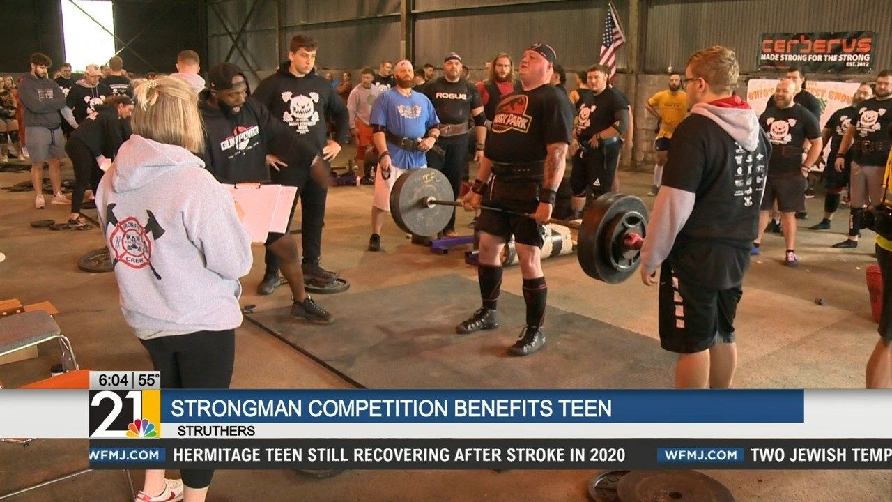 Strongman competition benefits teen with cancer - WFMJ.com