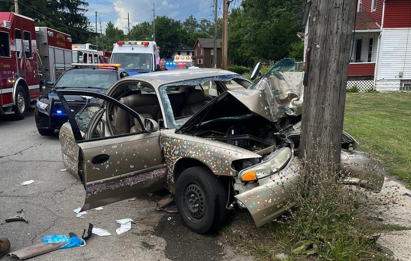 Warren police cite driver for crash that seriously injured two people ...