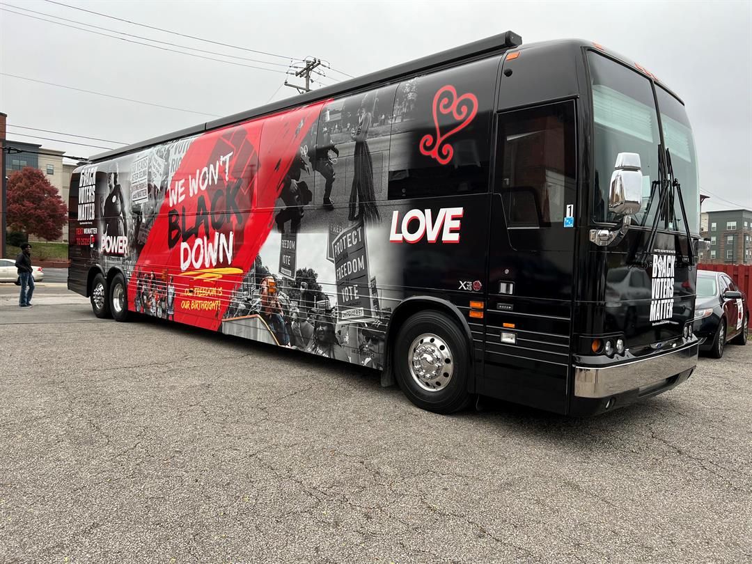 Black Tour Bus