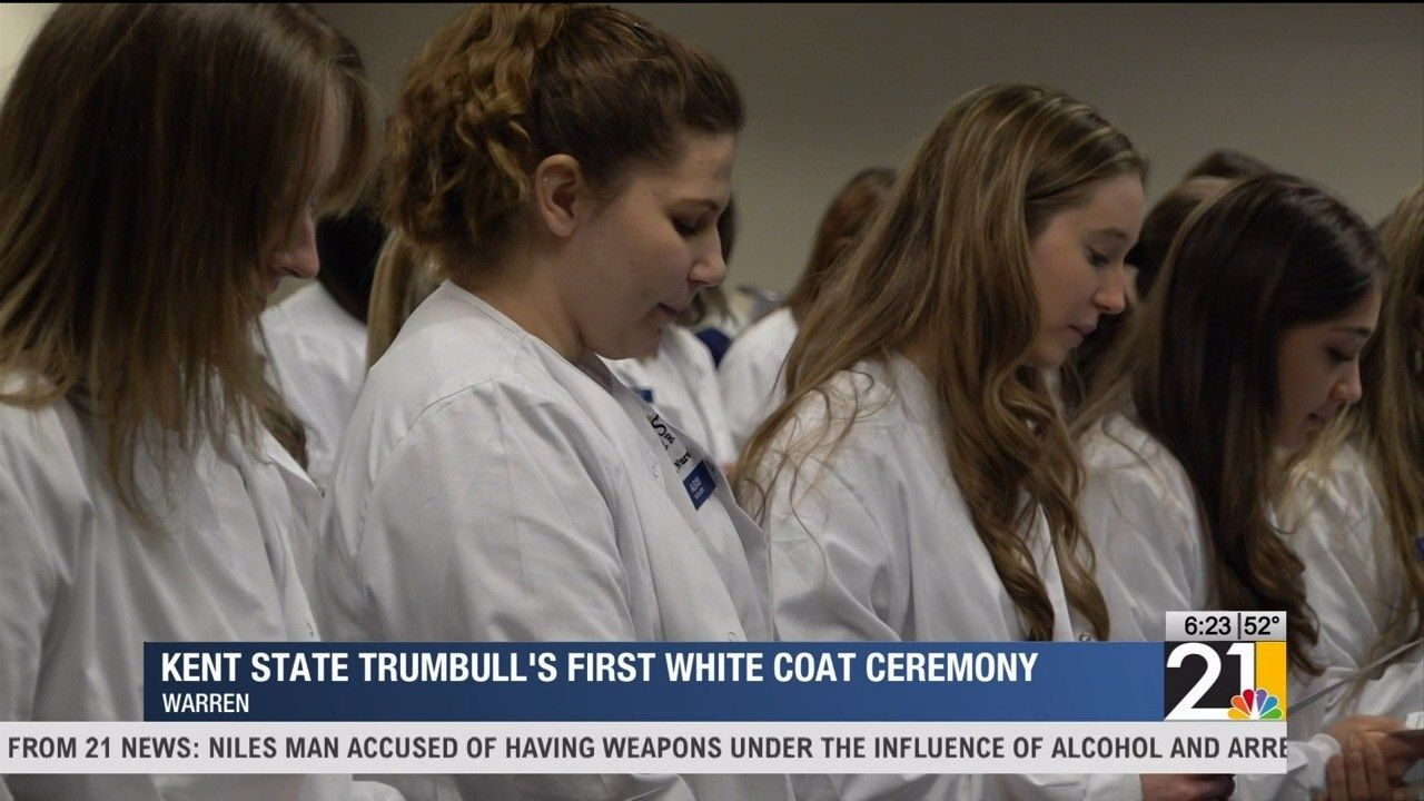 Kent State Trumbull holds first-ever white coat ceremony - WFMJ.com