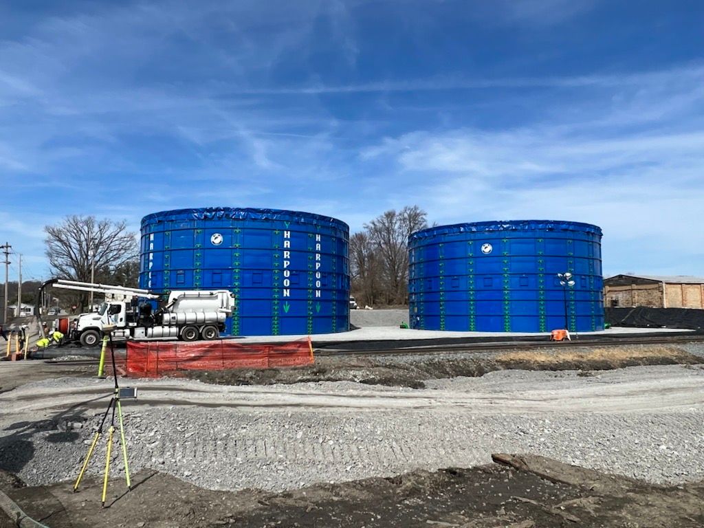 Second million-gallon stormwater storage tank built in East Palestine ...