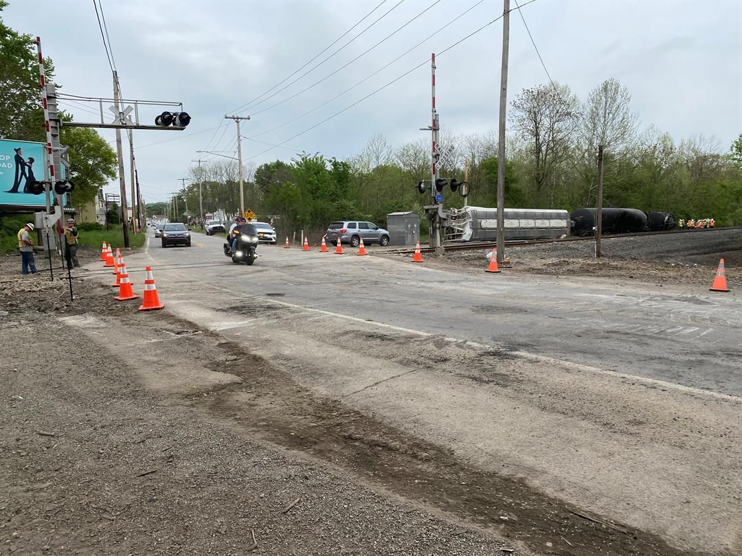 Route 18 reopens after Wednesday night train derailment in New Castle ...