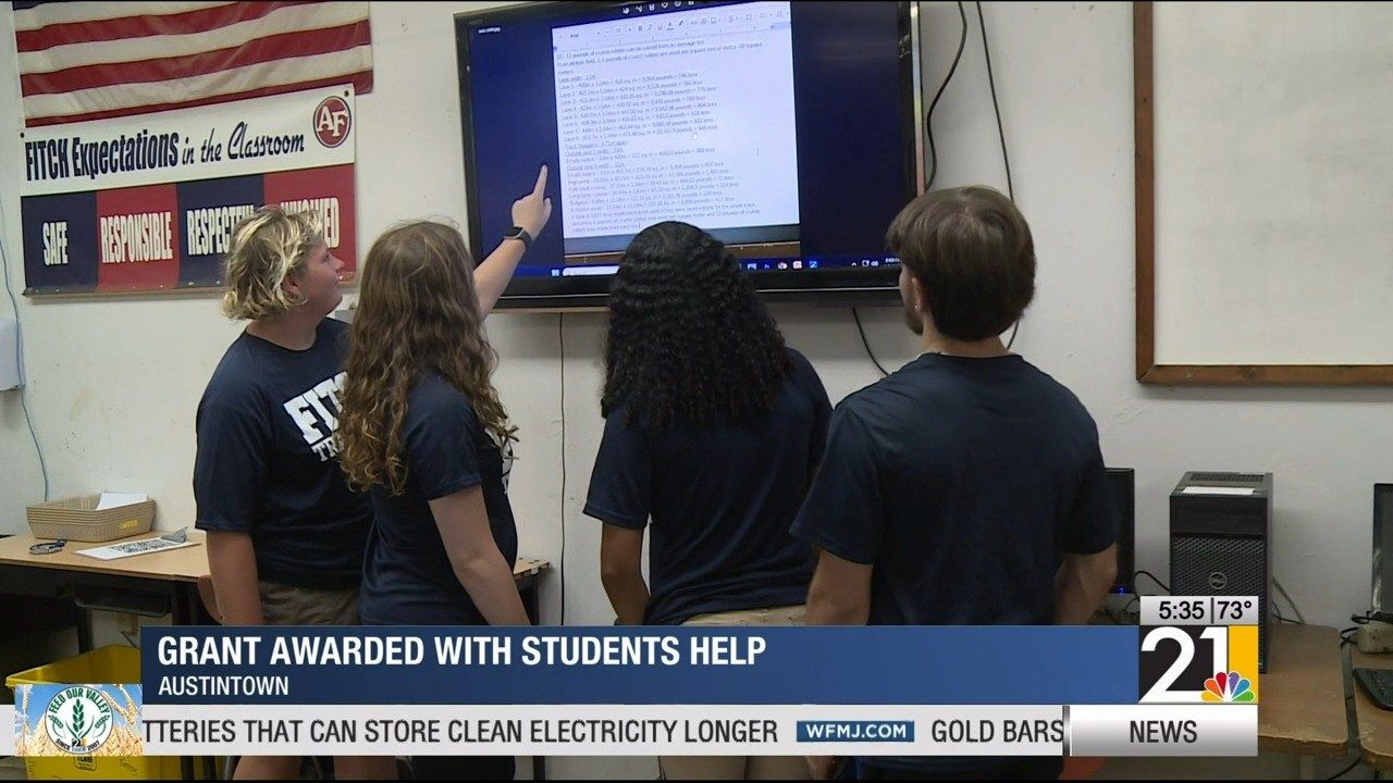 Austintown Fitch students awarded EPA grant - WFMJ.com