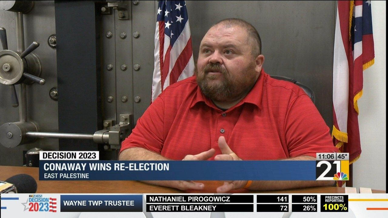 Conaway wins reelection bid as East Palestine Mayor - WFMJ.com