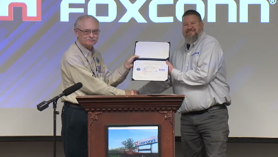 Foxconn, employee honored for commitment to military service - WFMJ.com