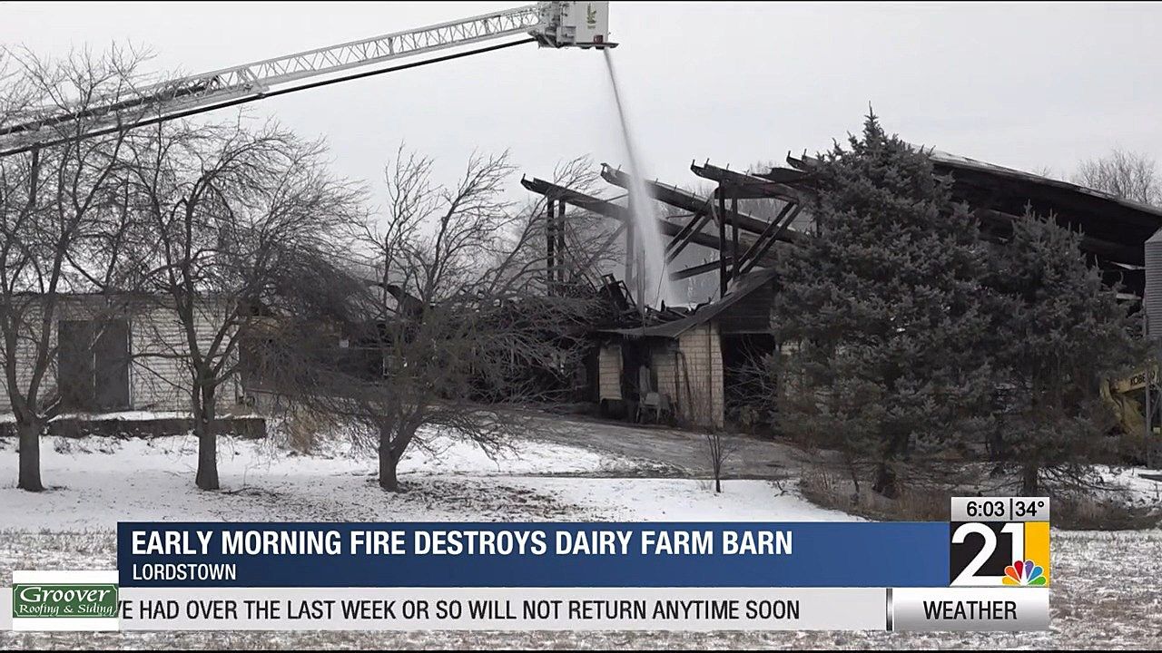 Crews respond to early morning barn fire in Lordstown - WFMJ.com
