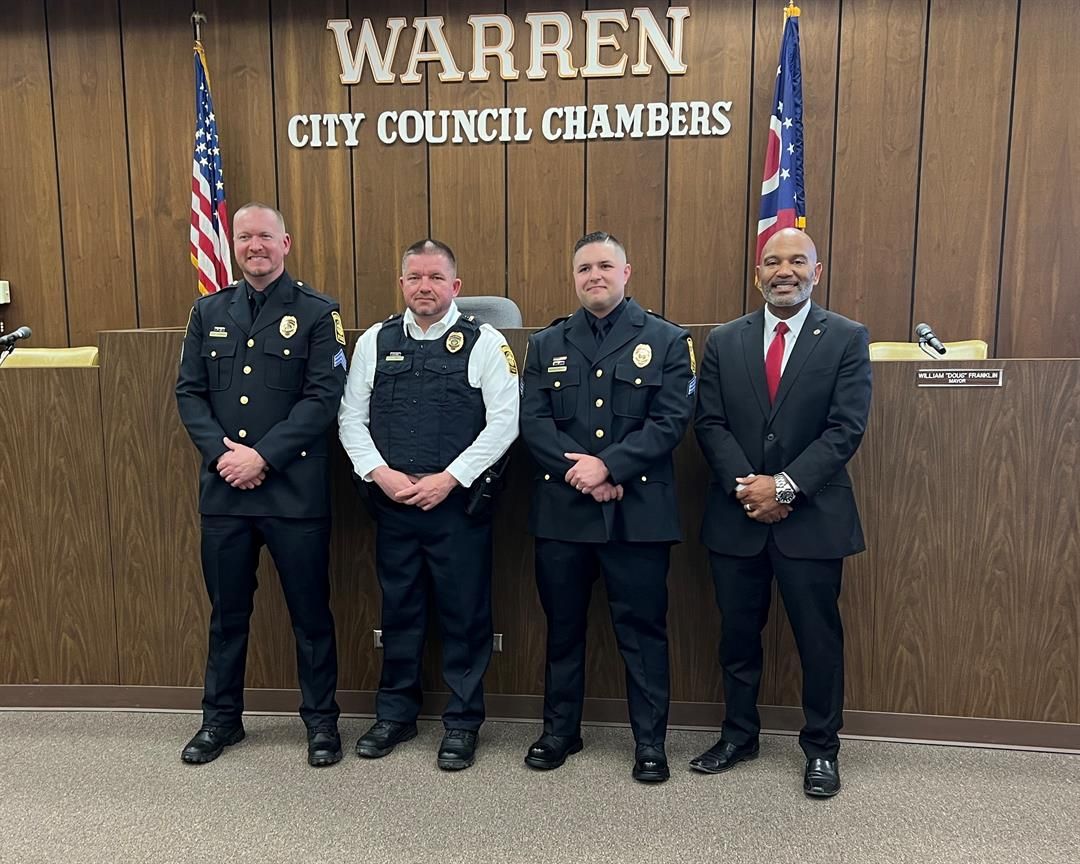 Warren Police promote three officers to upper ranks - WFMJ.com
