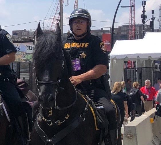 Trumbull County Sheriff's Office Mounted Unit assisting security at RNC ...