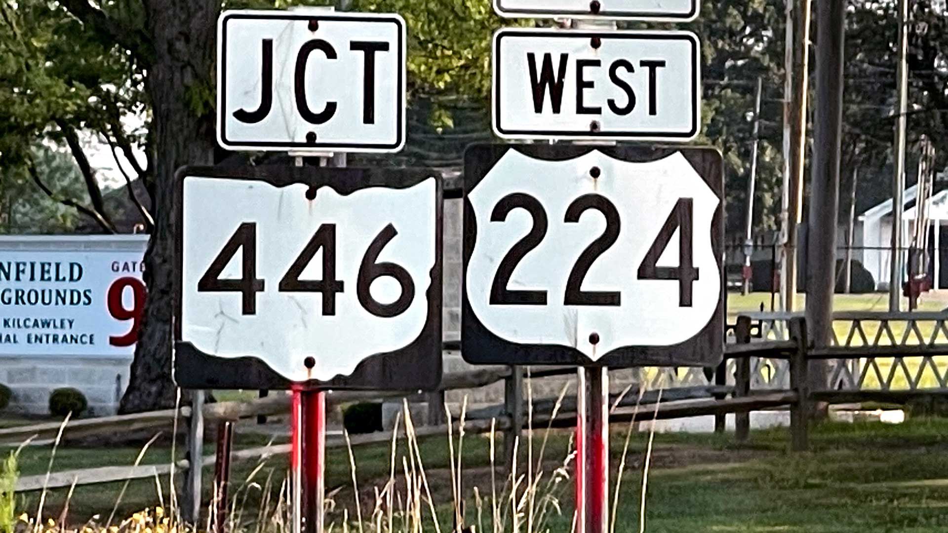 What does the pink paint popping up on Valley road signs mean? - WFMJ.com