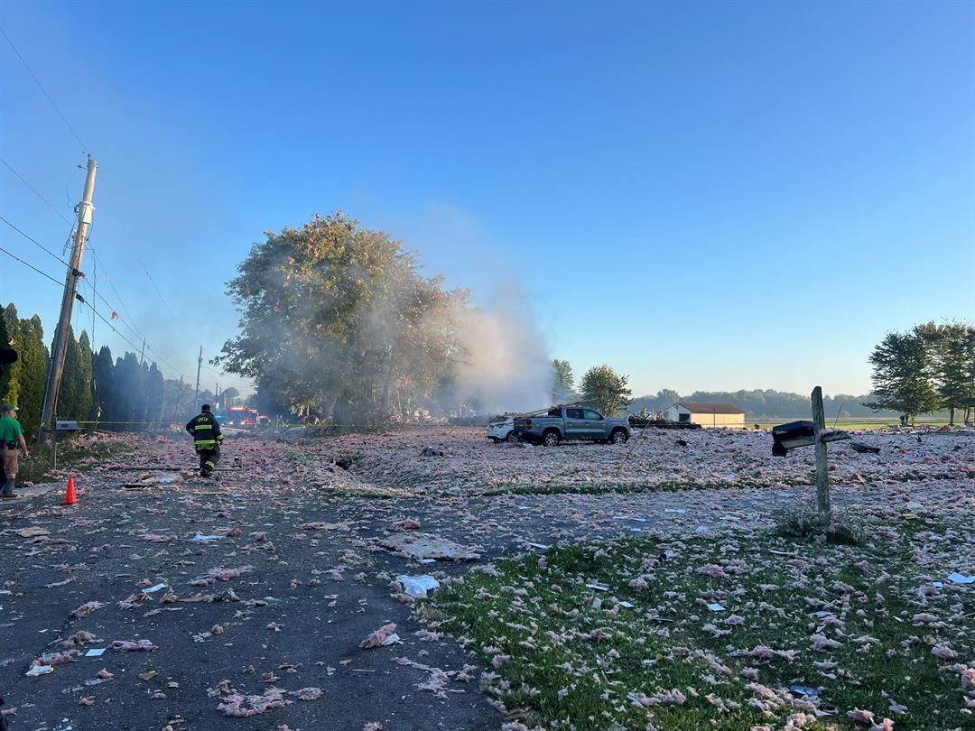 Ellsworth house explosion damages neighboring home by shattering ...