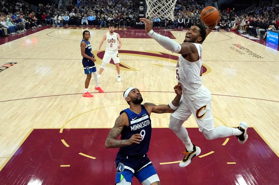 All-Stars Evan Mobley, Donovan Mitchell pace Cavs to 128-107 win over slow-starting Timberwolves ...