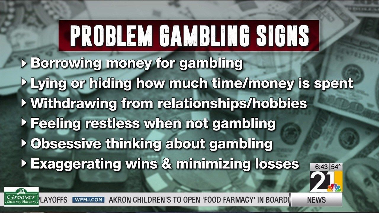 Identifying the signs of problem gambling - WFMJ.com