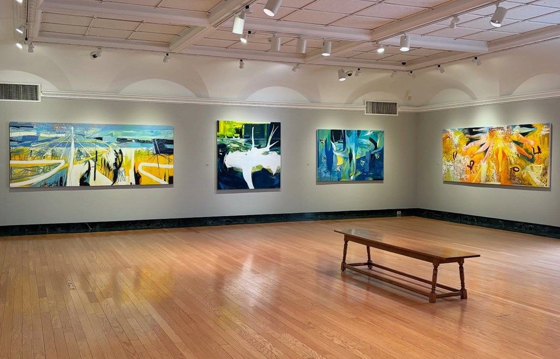 Abstract painting exhibition by artist Chuck Olson opens at the Butler ...