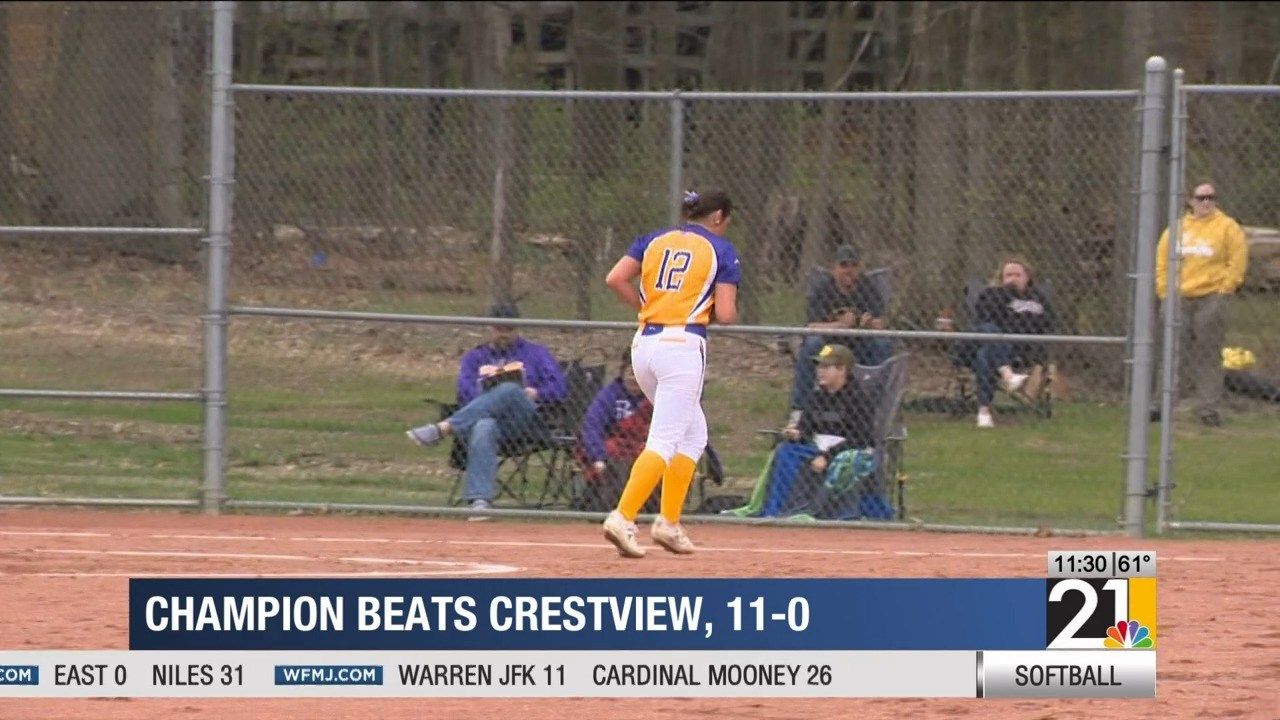 H.S. Softball: Champion wins, Gradishar tosses perfect game - WFMJ.com