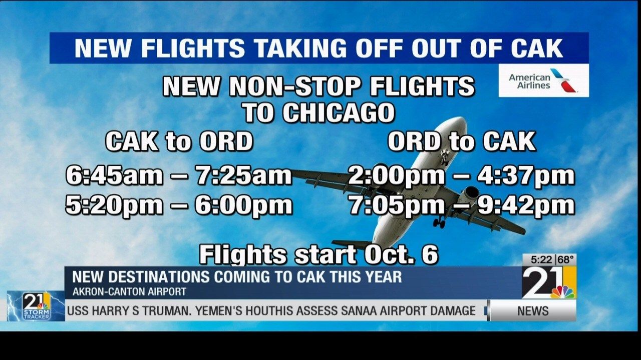 New Destinations Coming to CAK this Year - WFMJ.com