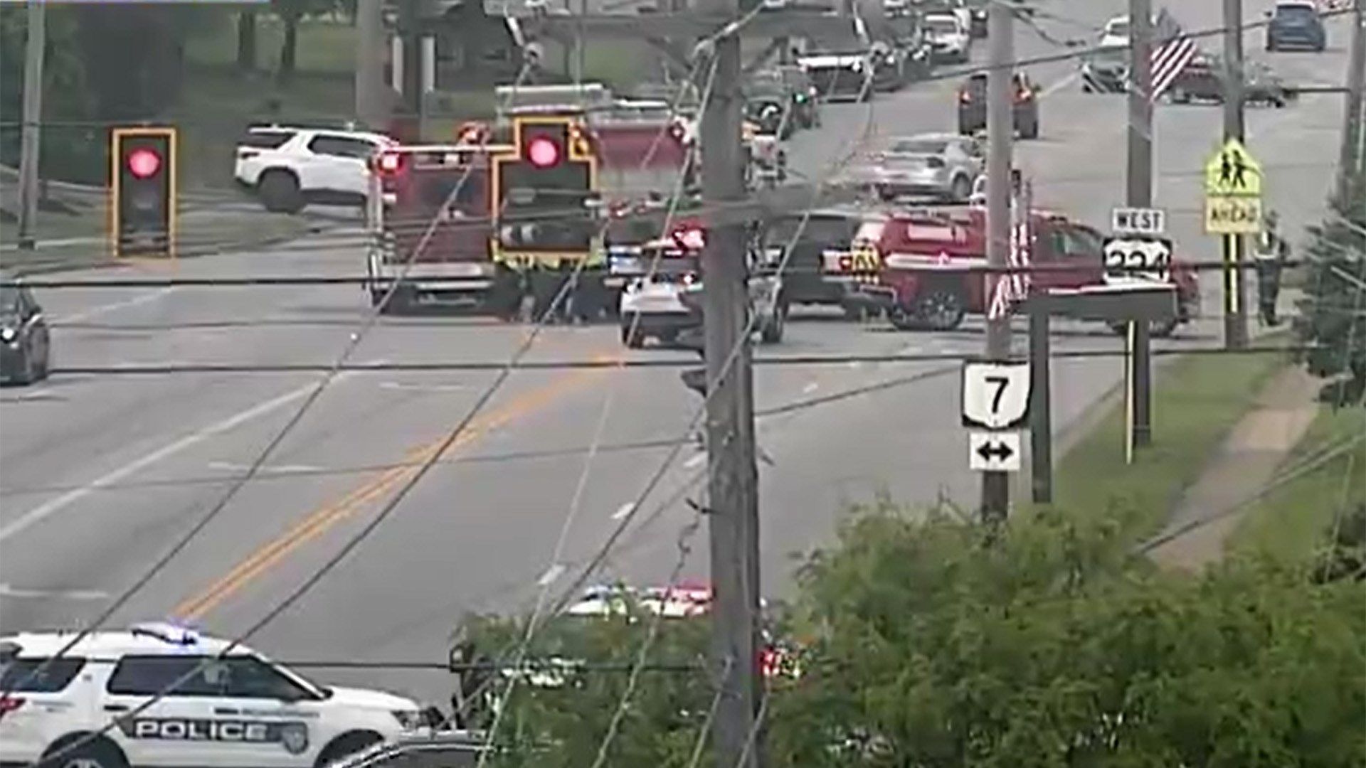 Westbound lanes reopened on Route 224 after car, motorcycle accident ...