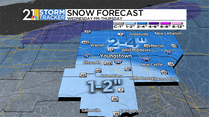 A mild Tuesday, but winter is about to stage a comeback - WFMJ.com