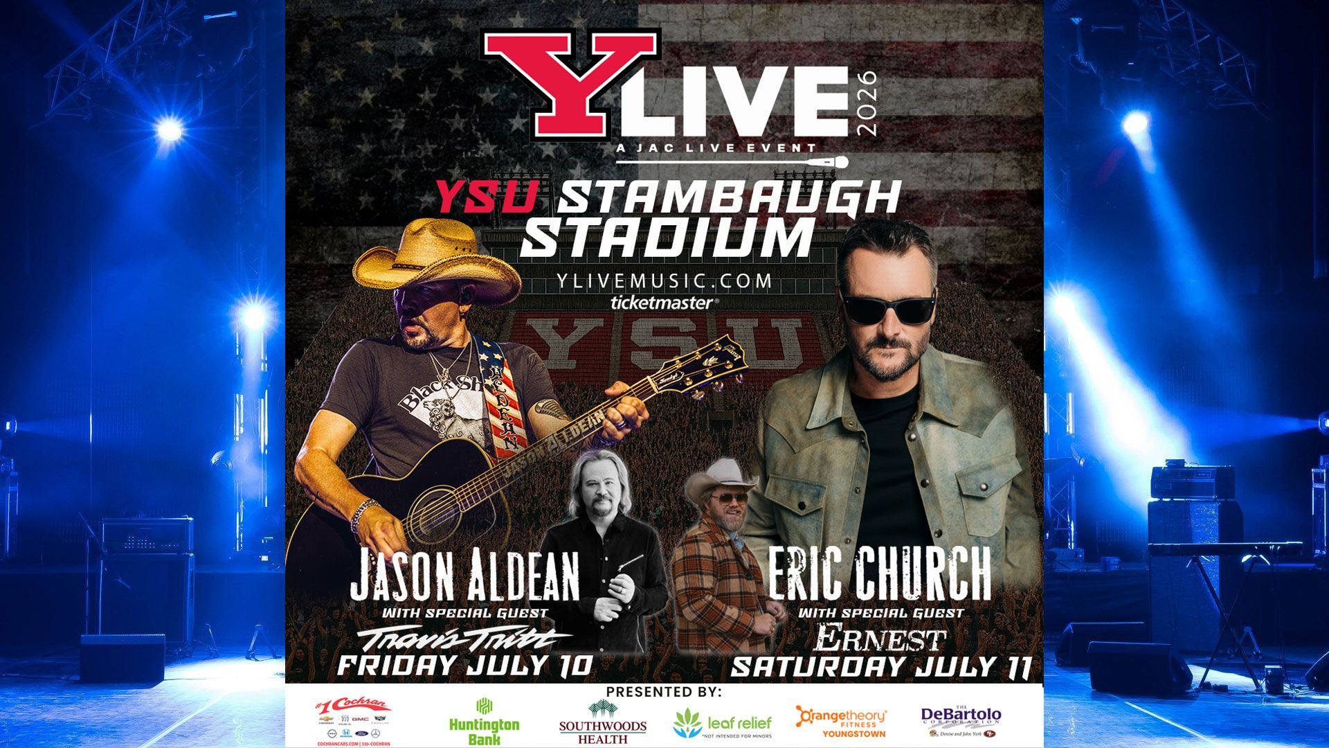 Jason Aldean, Eric Church announced as headliners for YLive 2026 - WFMJ.com